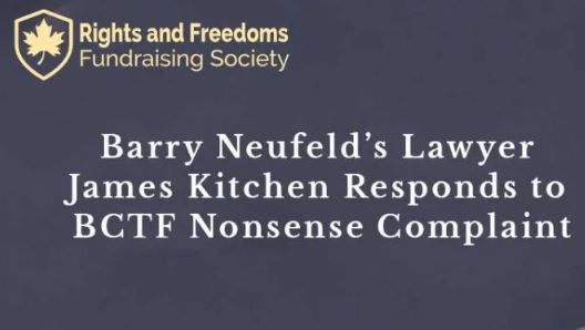 Barry Neufeld Lawyer James Kitchen Responds to BCTF Nonsense Complaint ...